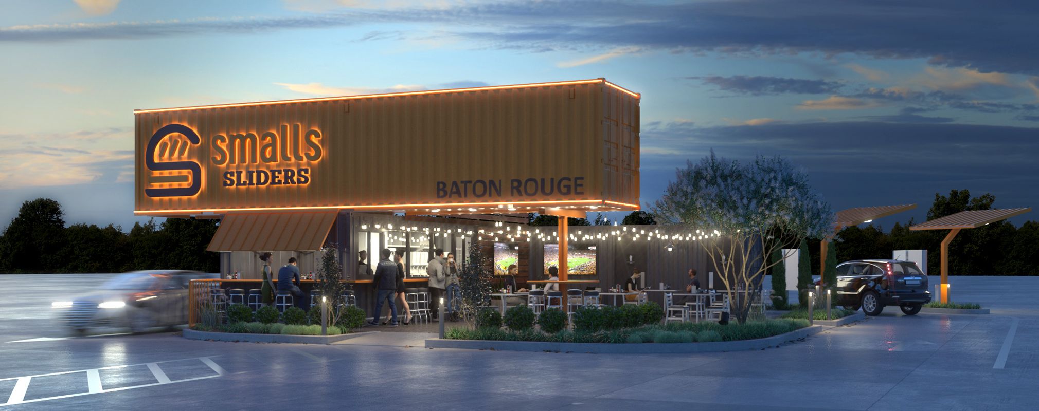 Container-based burgers - Restaurant & Café